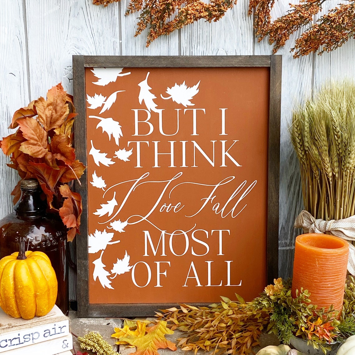 Fall Sign Fall Decor Fall Farmhouse Sign Autumn Decor - Etsy