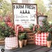 Farm Fresh Christmas Trees 16x16 Farmhouse Decor Rustic - Etsy