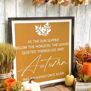 Autumn Sign Fall Decor Fall Farmhouse Sign Autumn Decor - Etsy