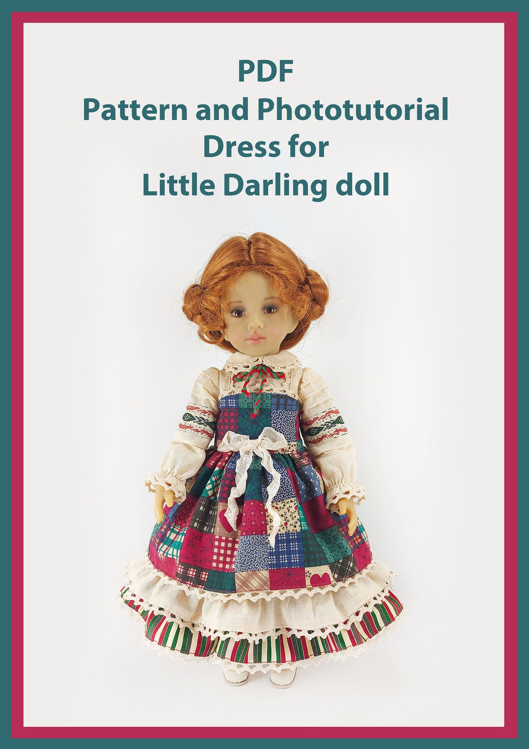 PDF Pattern and Phototuorial of a Dress for a Little Darling Doll ...