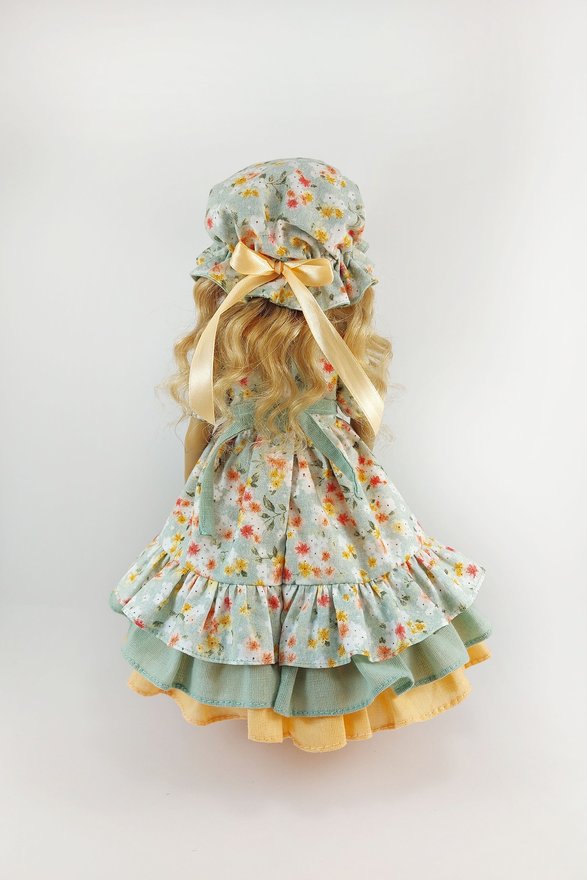 Layered Rustic Dress for Little Darling Doll Hand-sewn From Cotton - Etsy