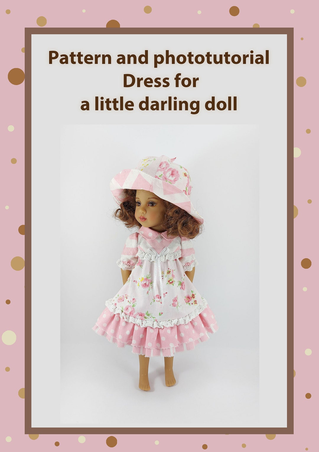 PDF Pattern and Phototuorial of a Dress for a Little Darling Doll ...