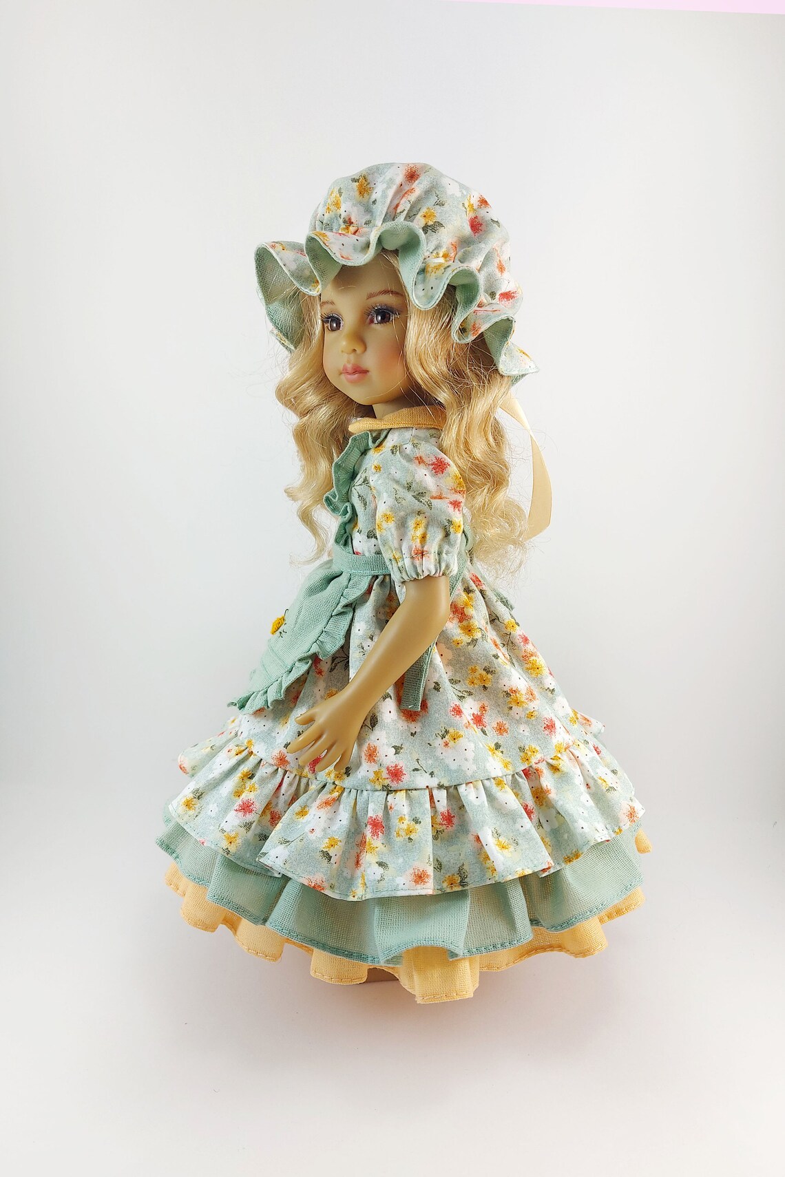 Layered Rustic Dress for Little Darling Doll Hand-sewn From Cotton - Etsy