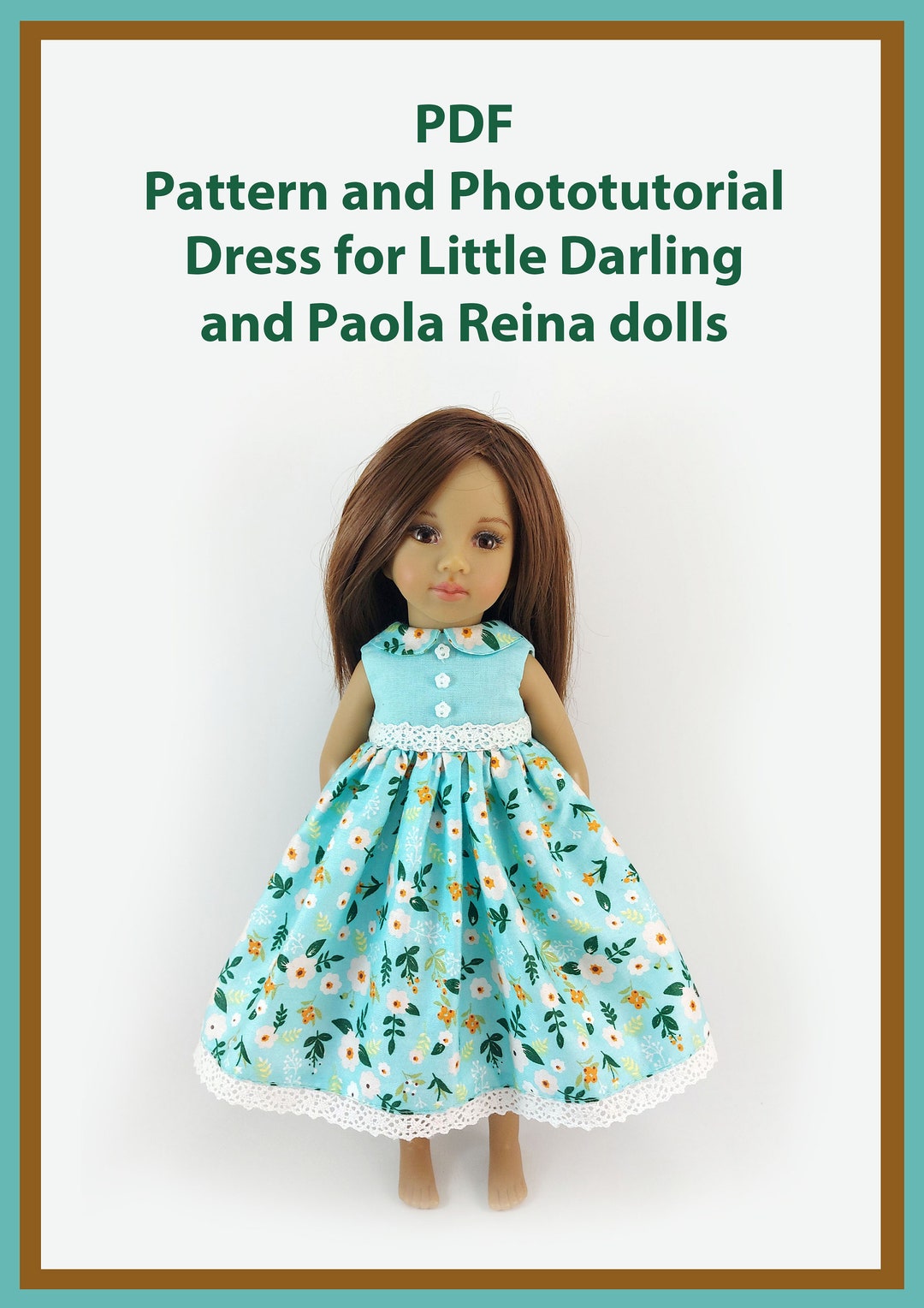 Pattern and Phototuorial of a Dress for a Little Darling Doll. PDF ...