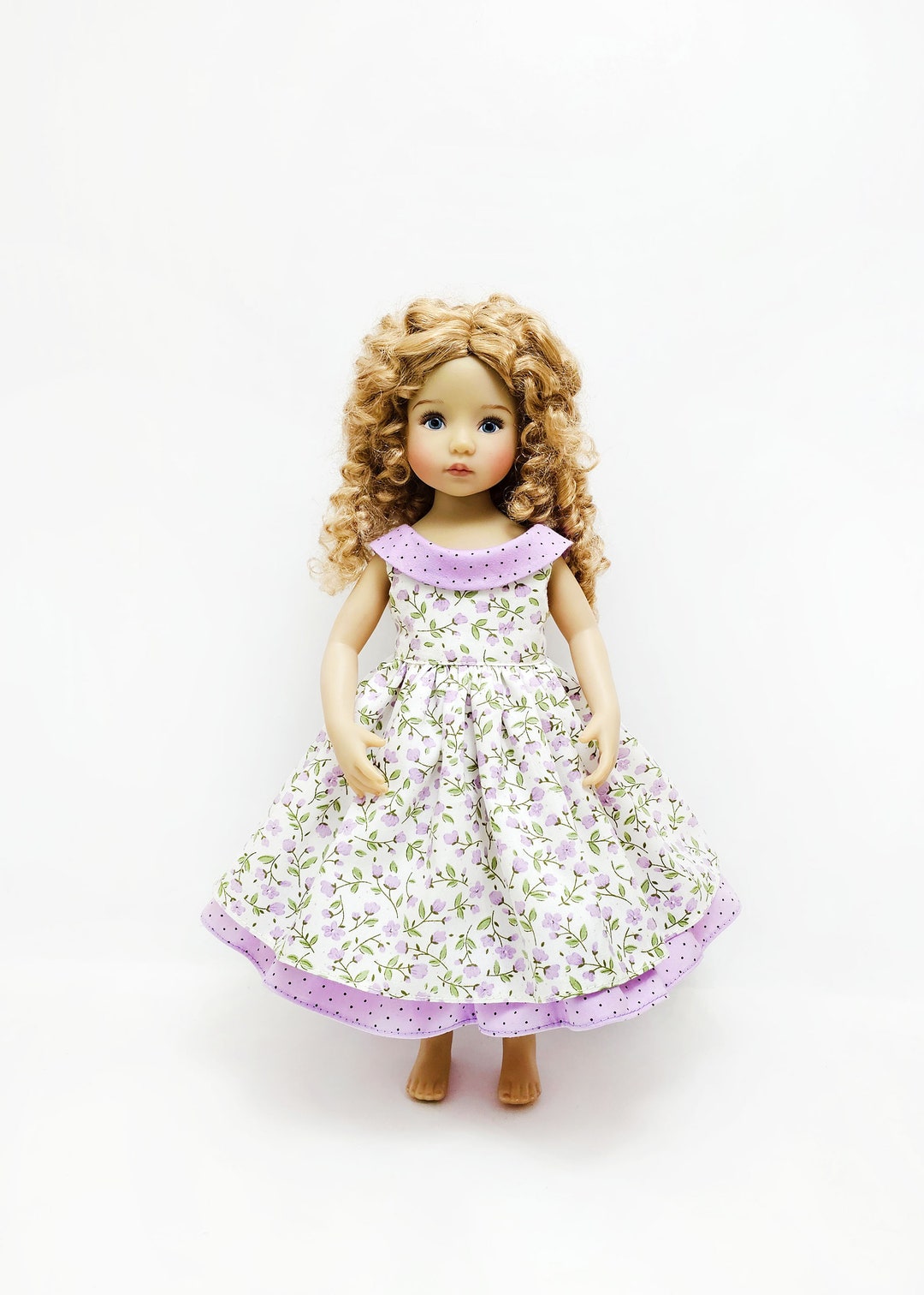Lilac Dress in Retro Style for Little Darling Doll - Etsy