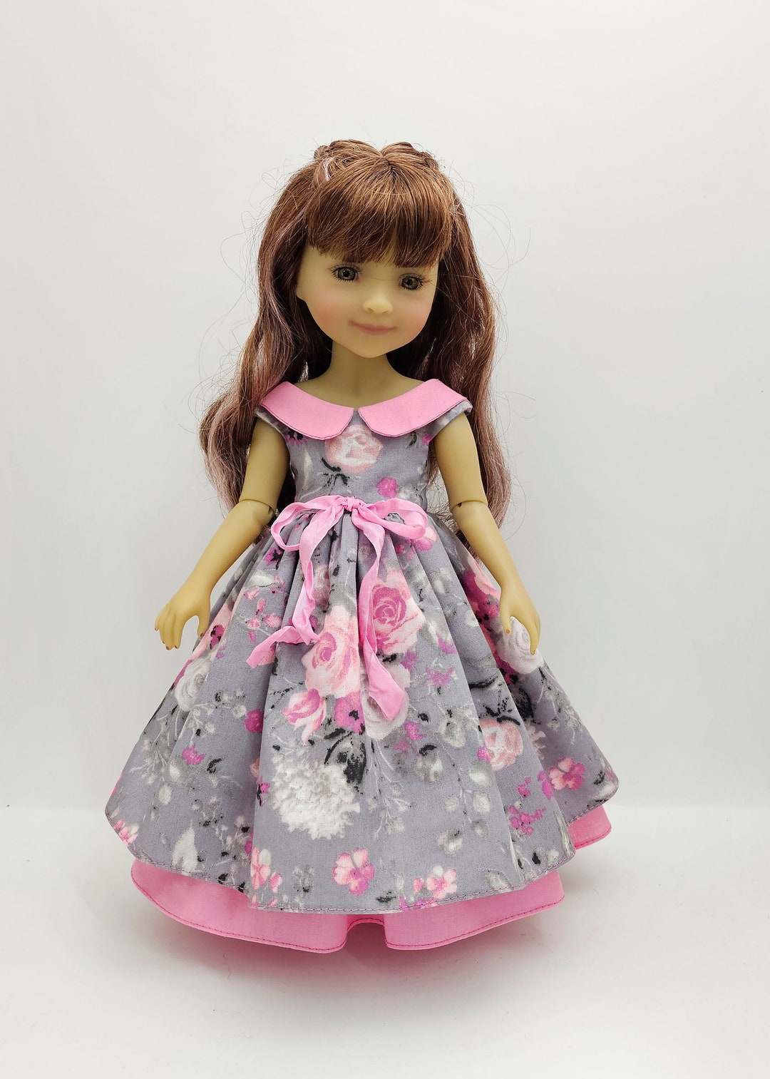Evening Elegant Dress for Ruby Red Dolls, Hand-sewn From Cotton - Etsy