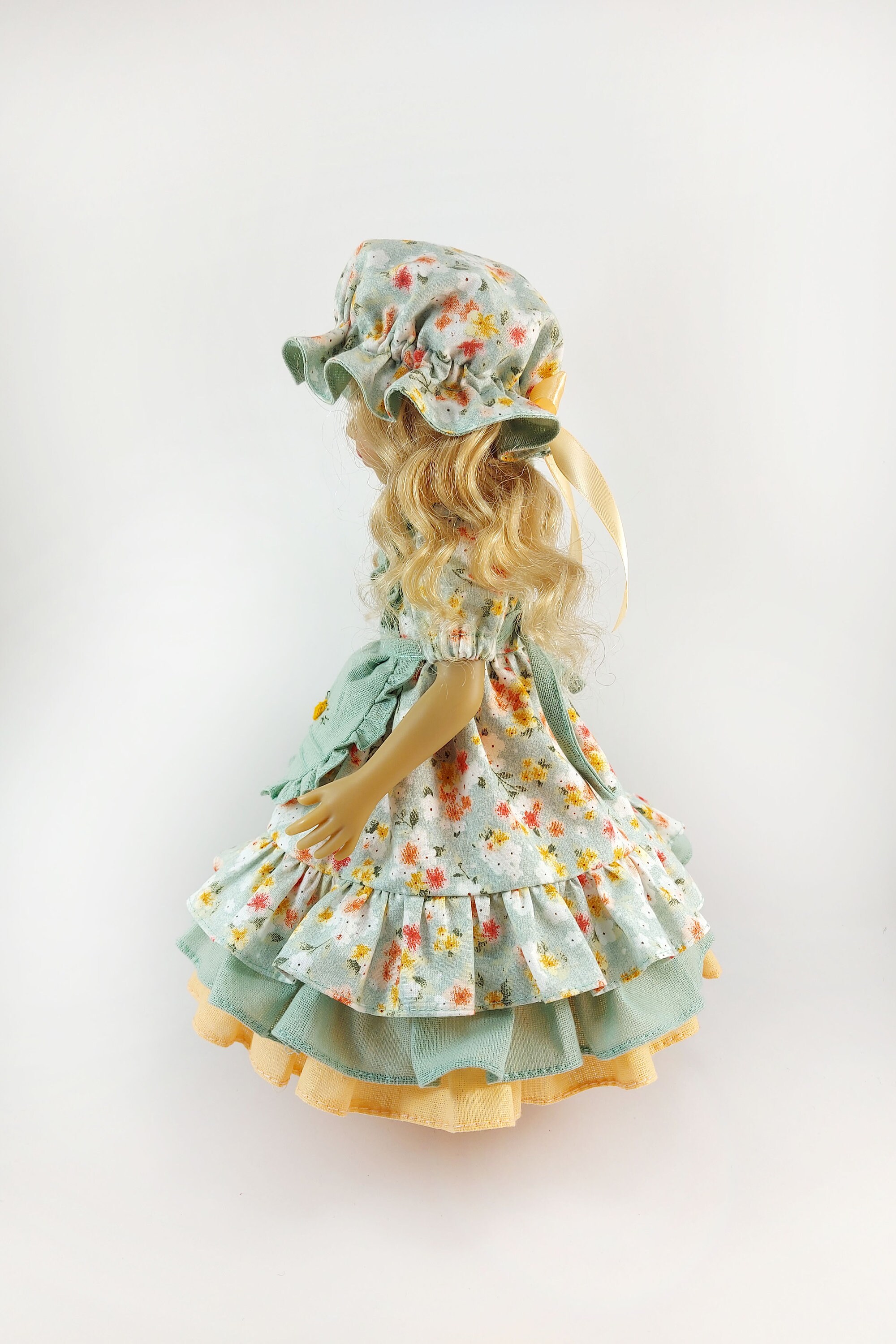 Layered Rustic Dress for Little Darling Doll Hand-sewn From Cotton - Etsy