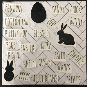 27 Easter/spring Rae Dunn Inspired Decals/stickers. DIY Decals for ...