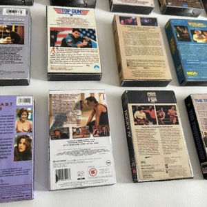 Retro VHS 80's Movies Mini Magnets Classic Cult Movies VHS Tape Covers ...
