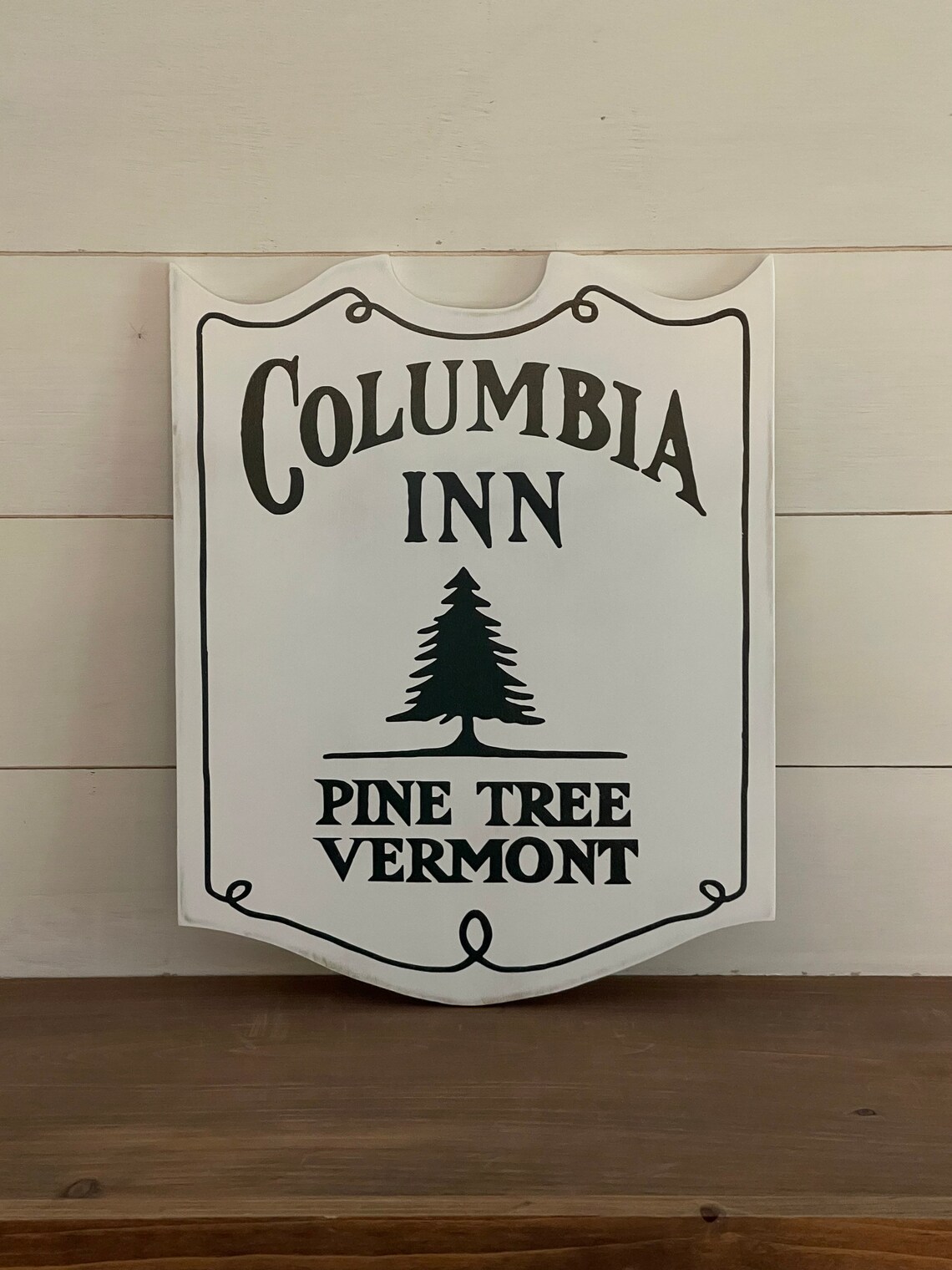 Columbia Inn Pine Tree Vermont White Christmas Replica Wood - Etsy
