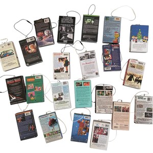 Mini VHS Christmas Movie Ornament Holiday Favorites Classic Cult Movies ...