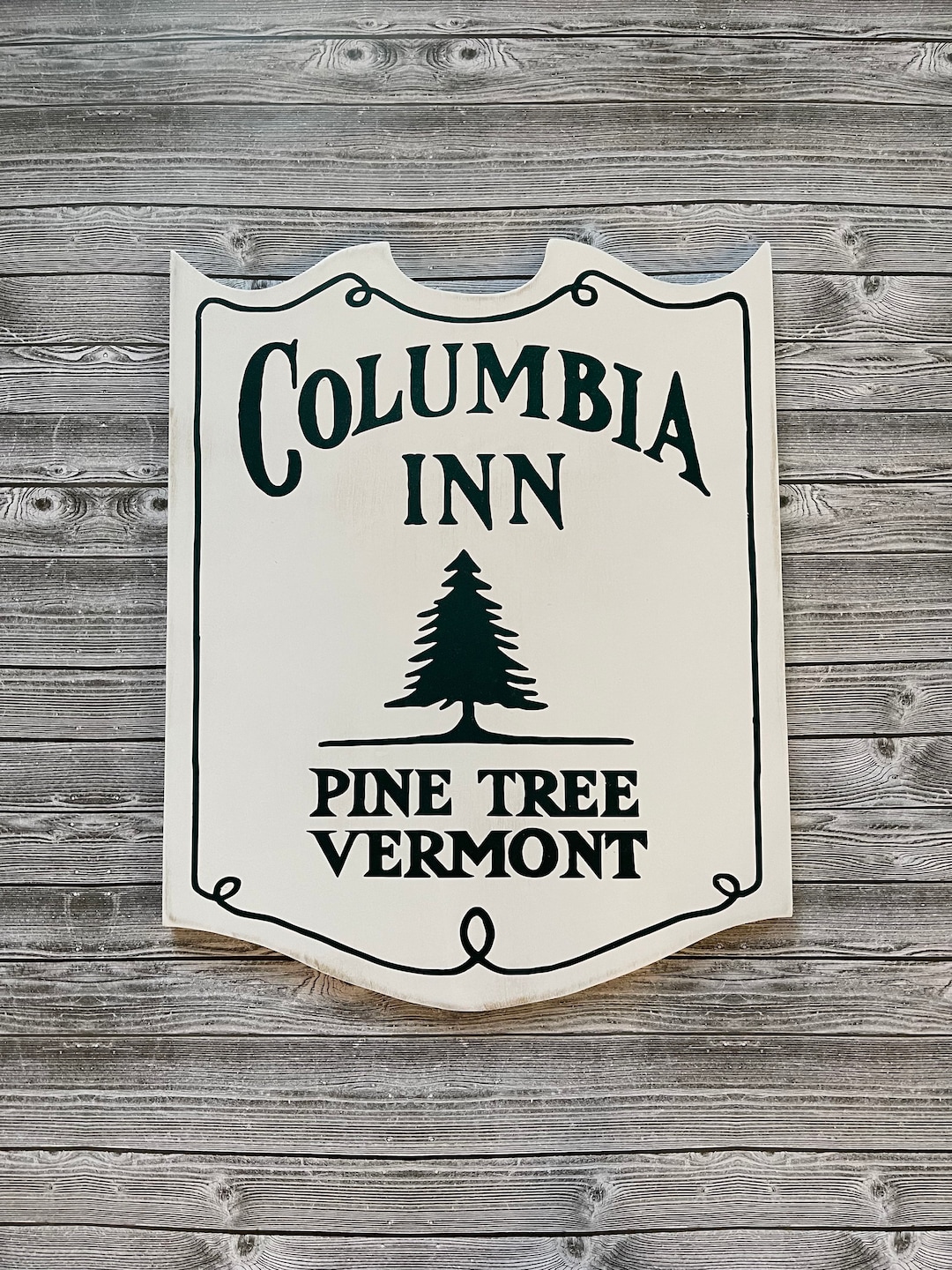 Columbia Inn Pine Tree Vermont White Christmas Replica Wood Sign ...
