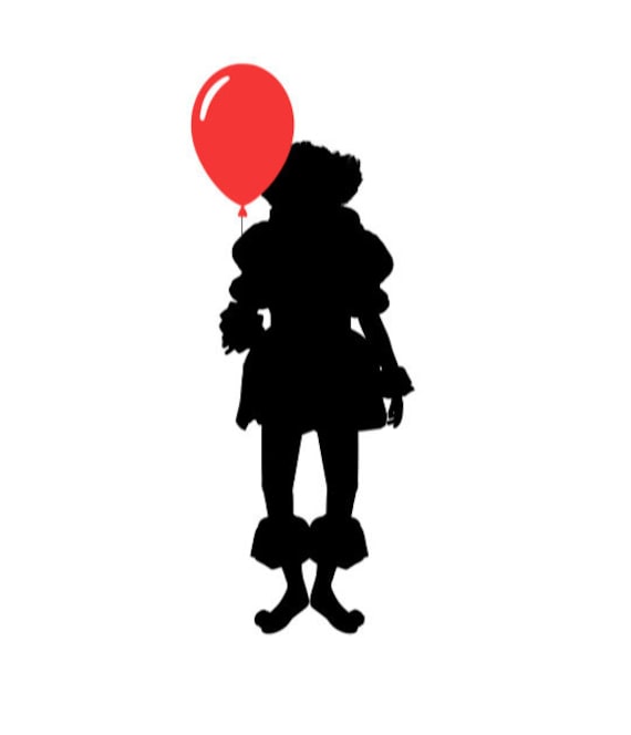 Pennywise With Red Balloon Decal - Etsy
