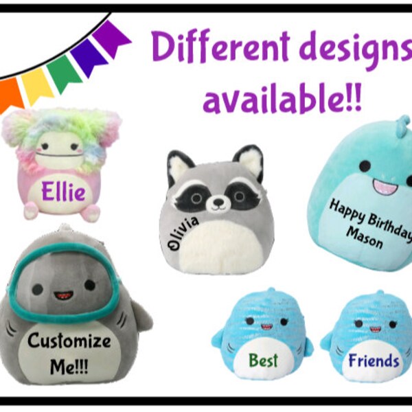 Personalized Squishmallows - Etsy