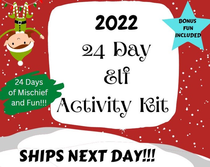 Elf Kit 24 Days of Elf Activities Elf Props & Accessories - Etsy
