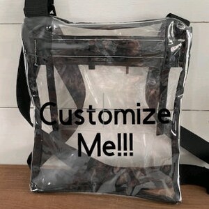 Custom Stadium Approved Bag, Personalized Concert Tote, Sporting Event ...