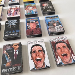Retro VHS 90's Movies Mini Magnets Classic Cult Movies VHS Tape Covers ...