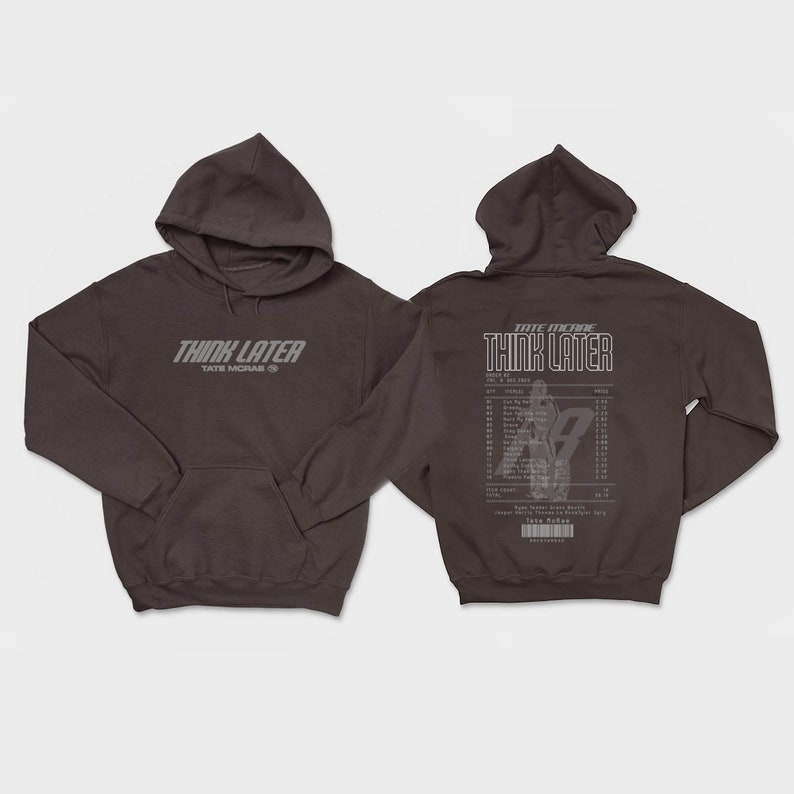 Think Later Album Tracklist Tate Mcrae Poster Shirt, Think Later Tour ...