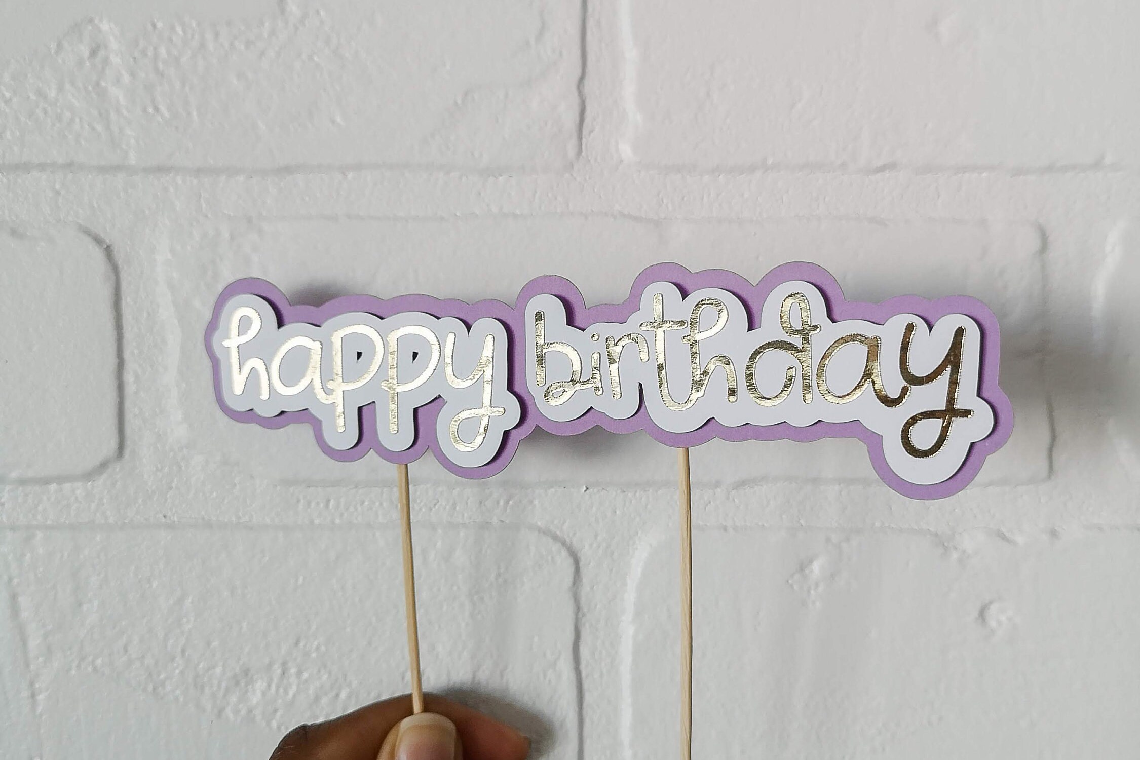 Happy Birthday Cake Topper Paper Topper Birthday Party | Etsy