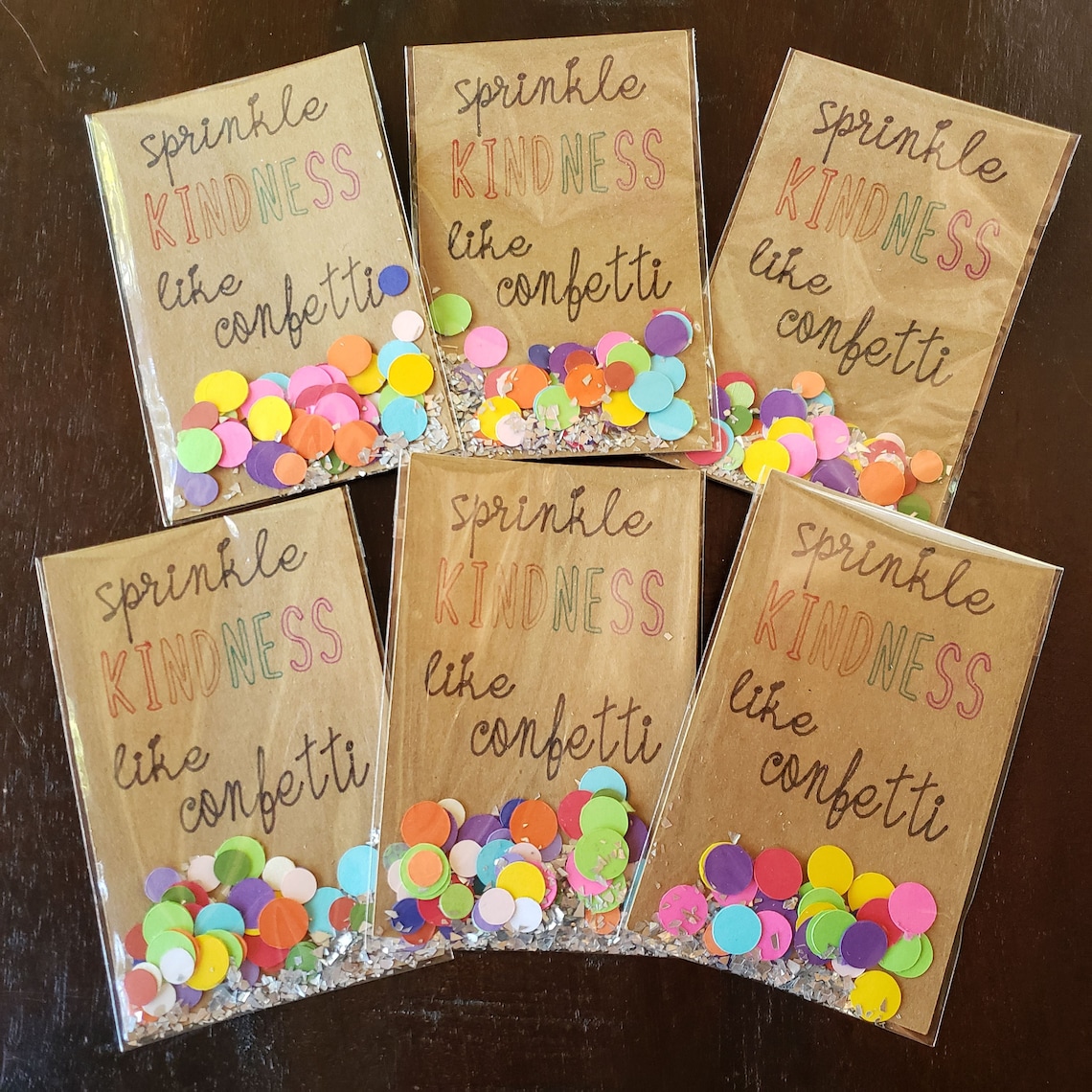 Sprinkle KINDNESS Like Confetti, Confetti Packets, Inspirational Gifts ...