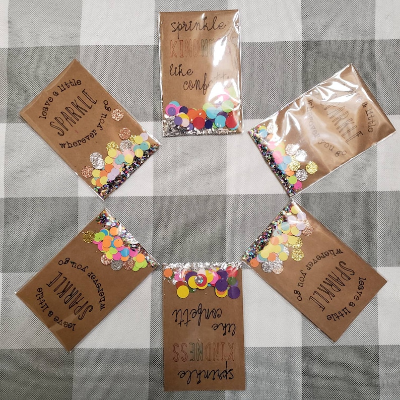 Sprinkle KINDNESS Like Confetti, Confetti Packets, Inspirational Gifts ...