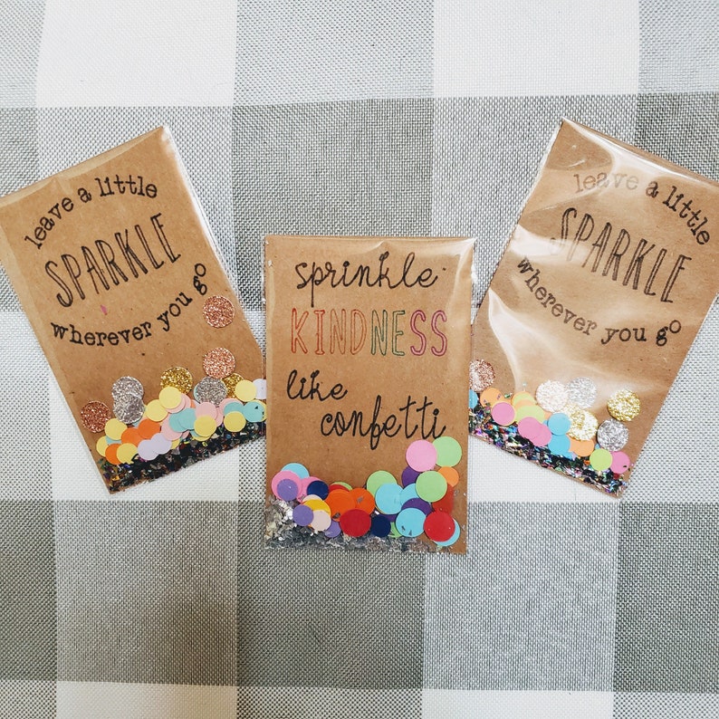Sprinkle KINDNESS Like Confetti, Confetti Packets, Inspirational Gifts ...