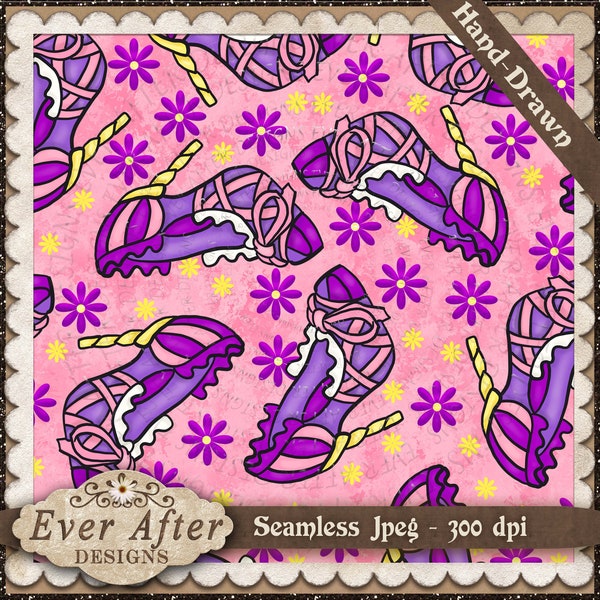 Rapunzel Seamless Pattern - Etsy