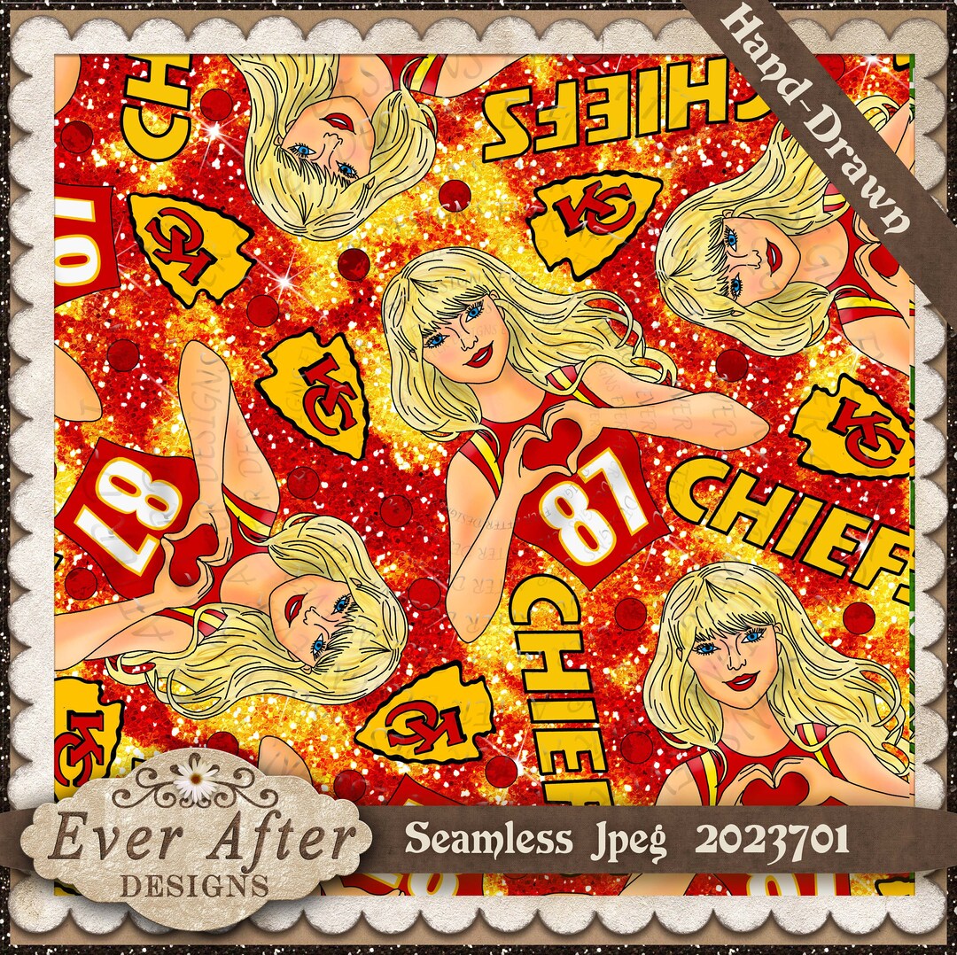 Taylor Swift Swifty Chiefs Football Kansas City 87 Kelce, Sub File Hand ...