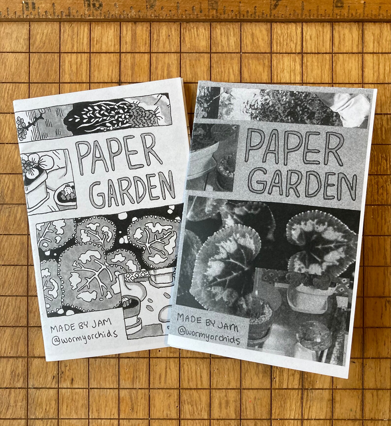 Paper Garden, Reversible Collage Zines - Etsy
