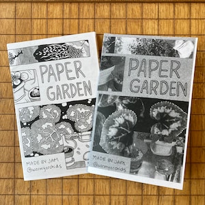 Paper Garden, Reversible Collage Zines - Etsy