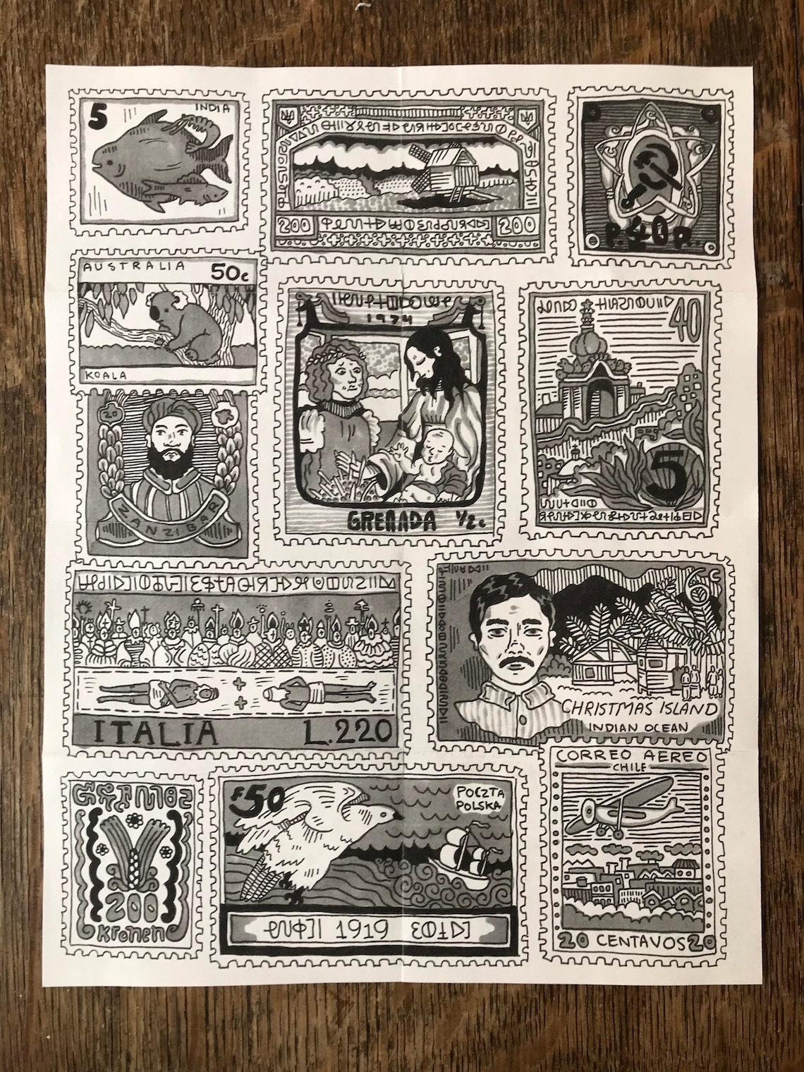 POSTAGE: A Stamp Zine | Etsy