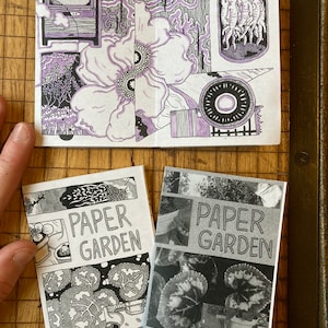 Paper Garden, Reversible Collage Zines - Etsy