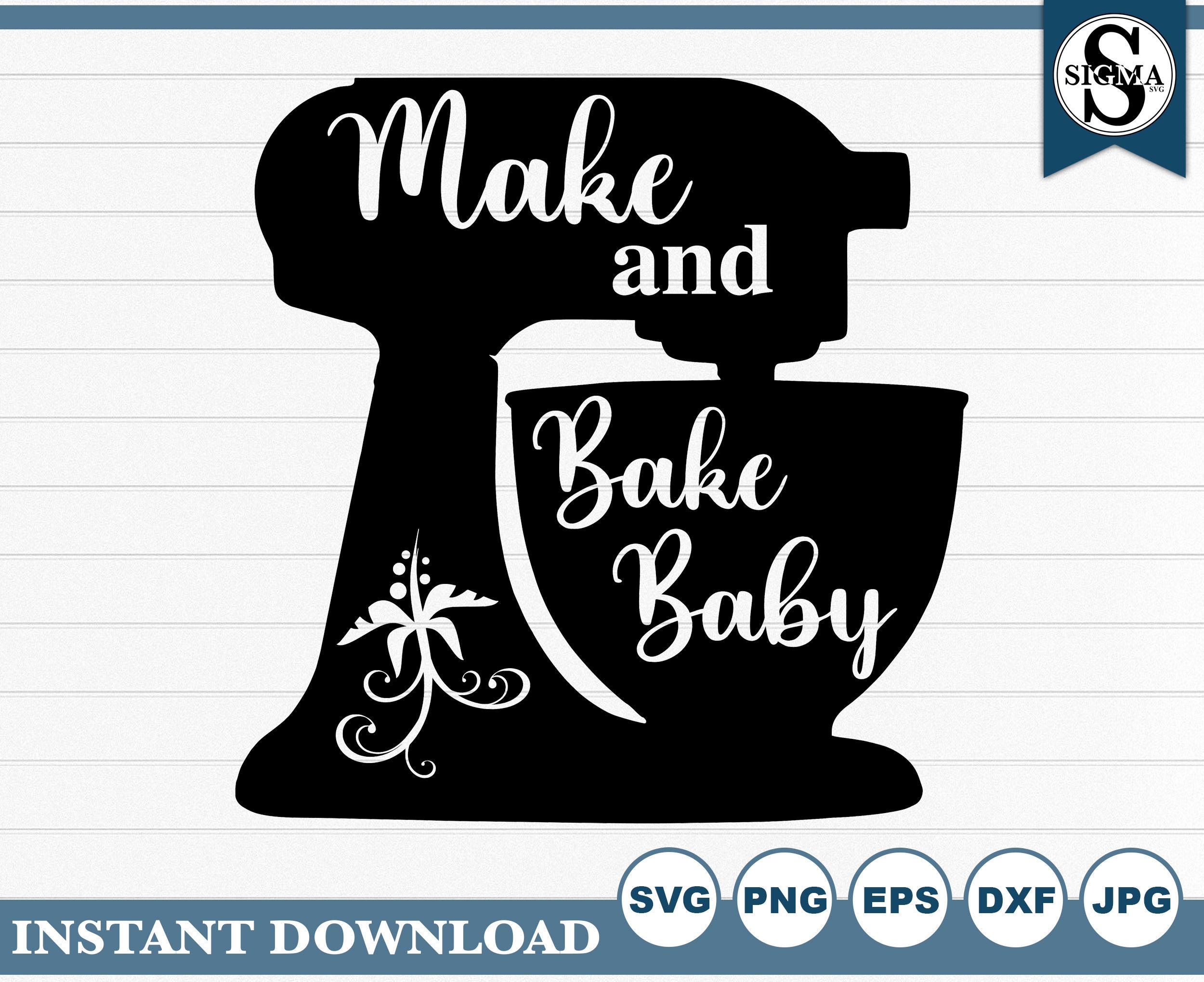 Bake Baby SVG Baking Clipart Baking SVG Stand Mixer Svg - Etsy México