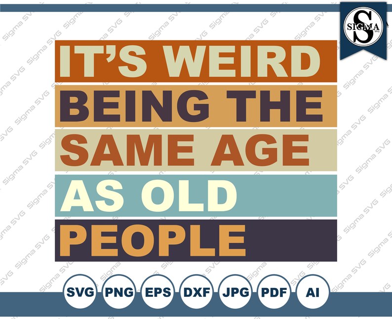 Funny Old People SVG: Humor Clipart for Cricut, Silhouette (digital ...