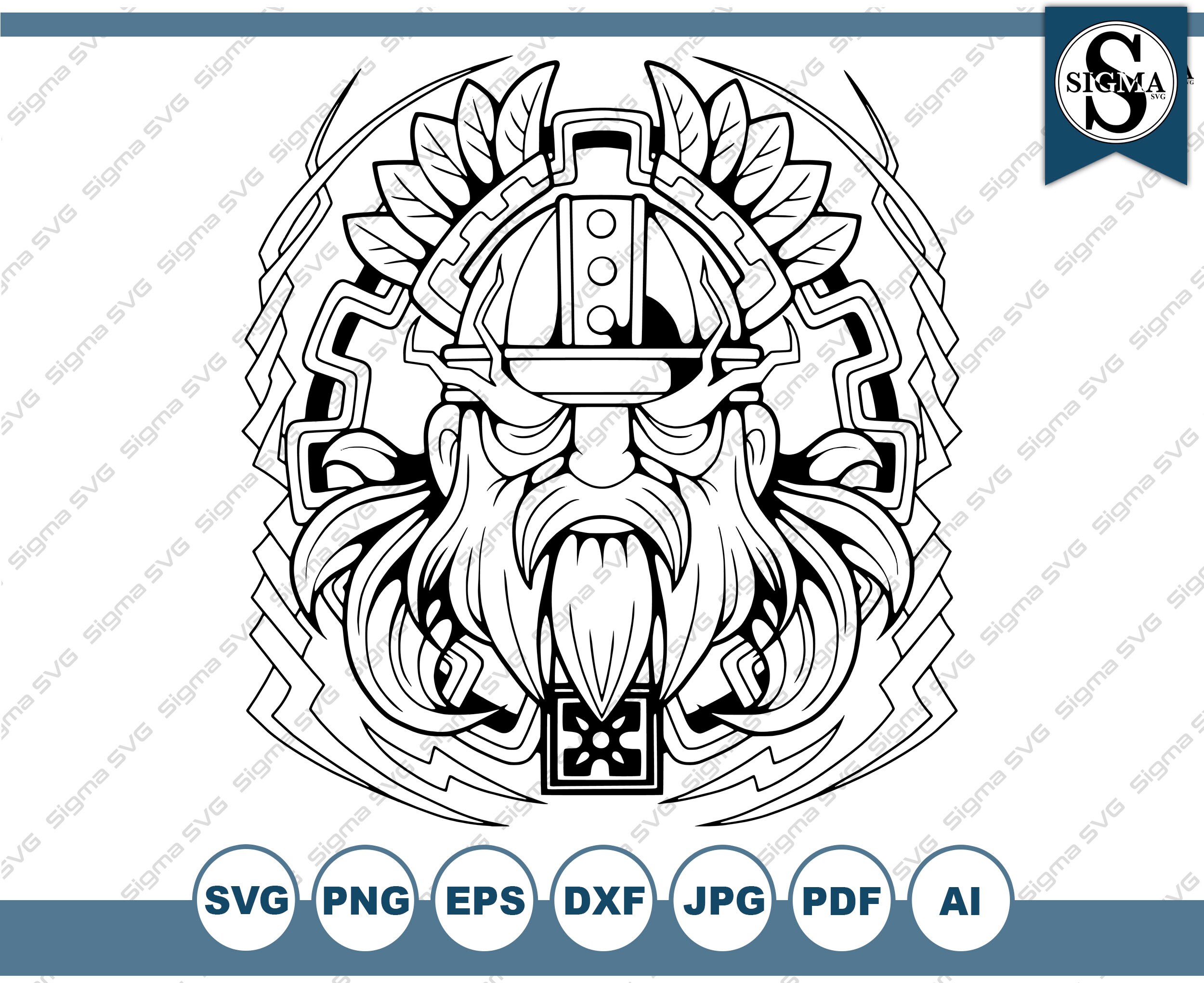 Thor Norse Viking Svg Thor Vector Thor Svg Norse Viking - Etsy