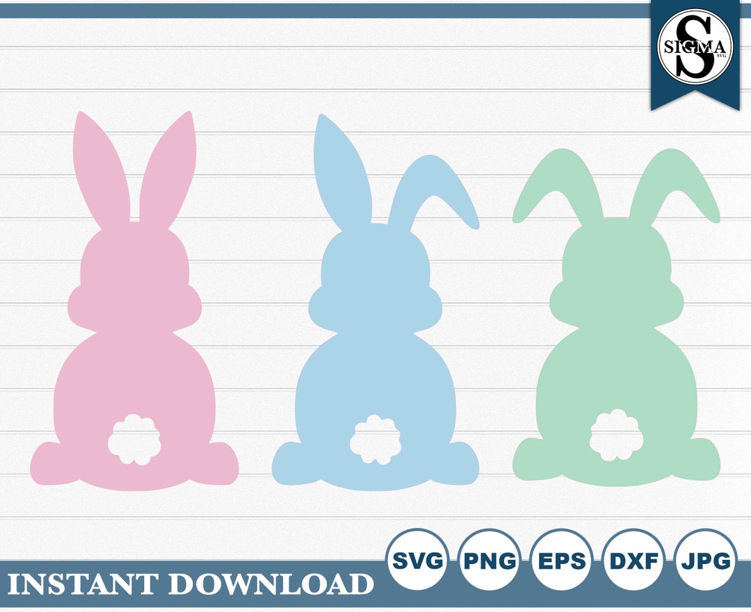 Easter Bunny SVG, Easter SVG, Bunnies Clipart, Easter, Easter Shape Svg ...