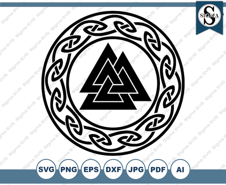 Norse Viking Valknut Symbol SVG Vector (digital Download) - Etsy