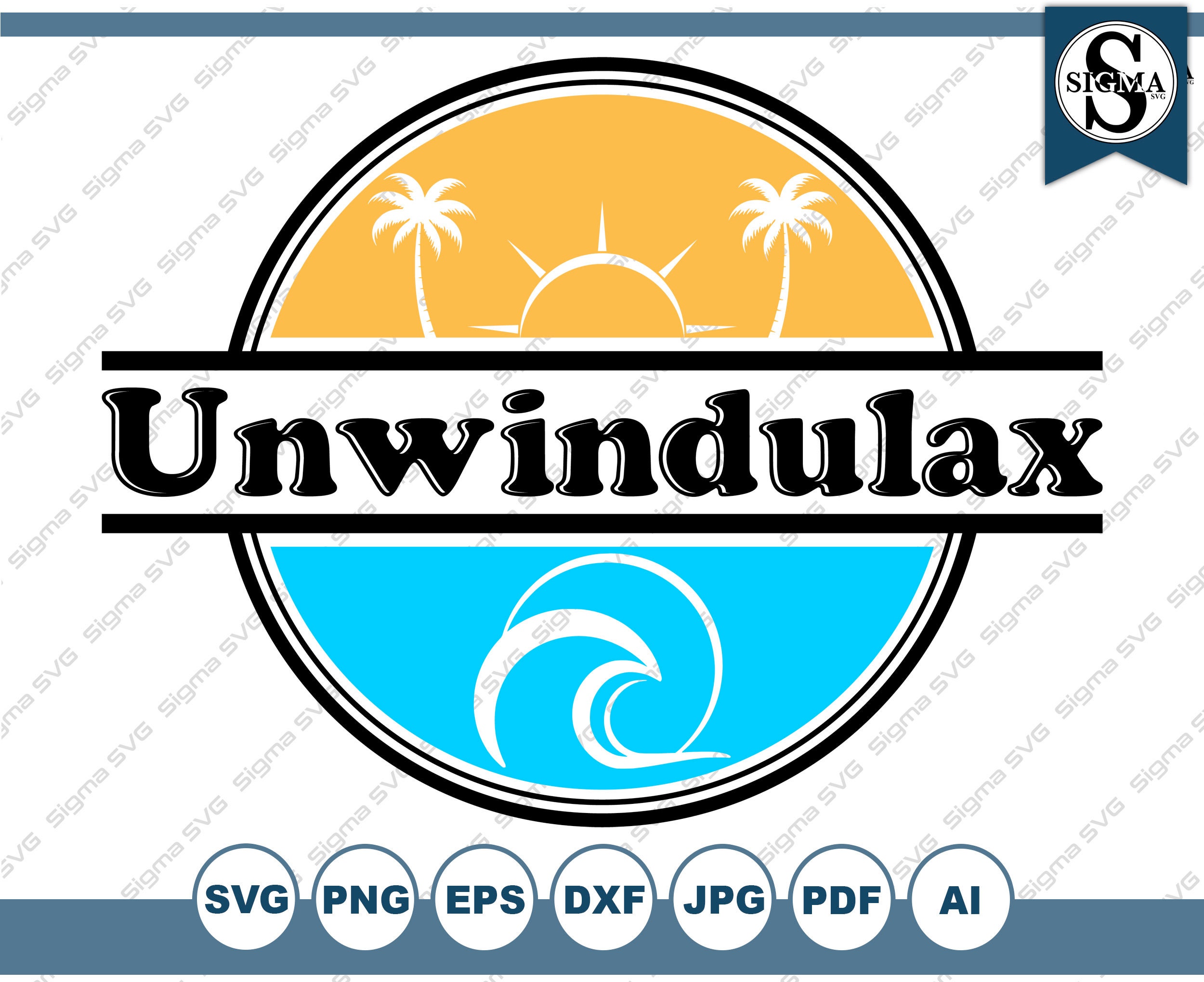 Unwindulax SVG, Summer Clipart, Relax SVG, 30 Rock Clipart, Relaxing ...