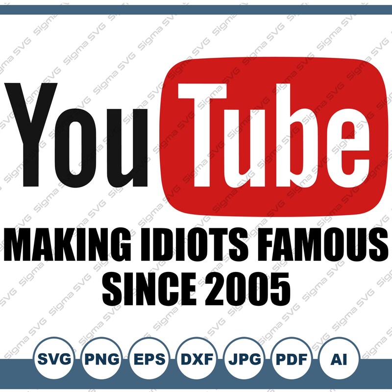 Youtube Logo Sticker - Etsy