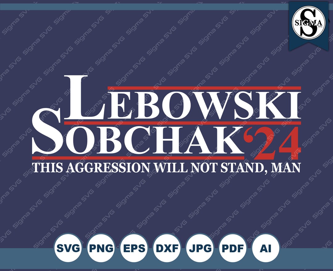 Lebowski Sobchak 24 SVG: Cult Classic Clipart (digital Download) - Etsy