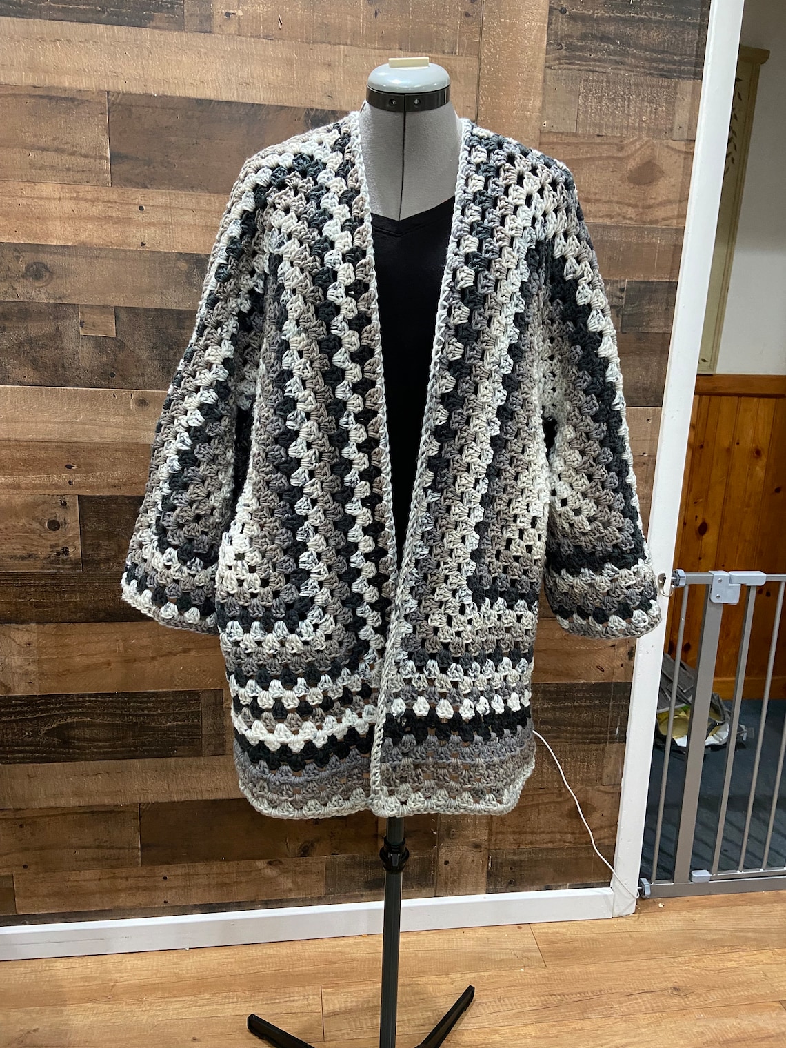 Granny Square, Hexagon Cardigan, Oversized Cardigan, Sweater - Etsy