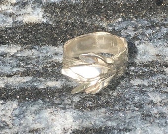 Silver cast ring | Etsy