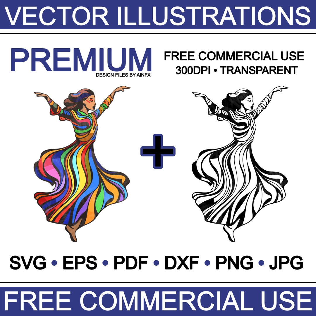 Rhythmic Movements: the World of Dance,svg, Eps, Pdf, Dxf, Png, Jpg ...