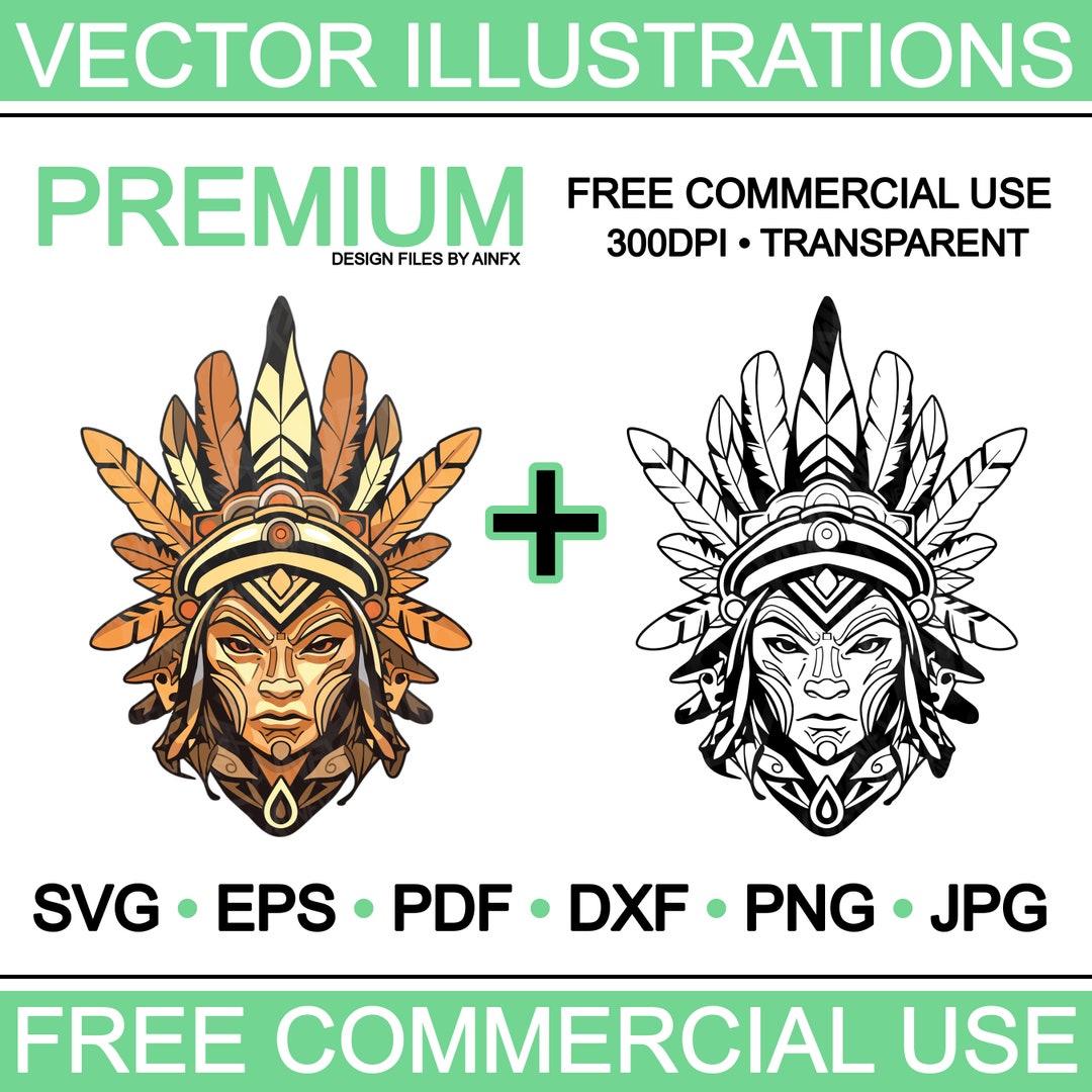 Tribal Opulence: Unveiling Golden Legacies ,svg, Eps, Pdf, Dxf, Png ...