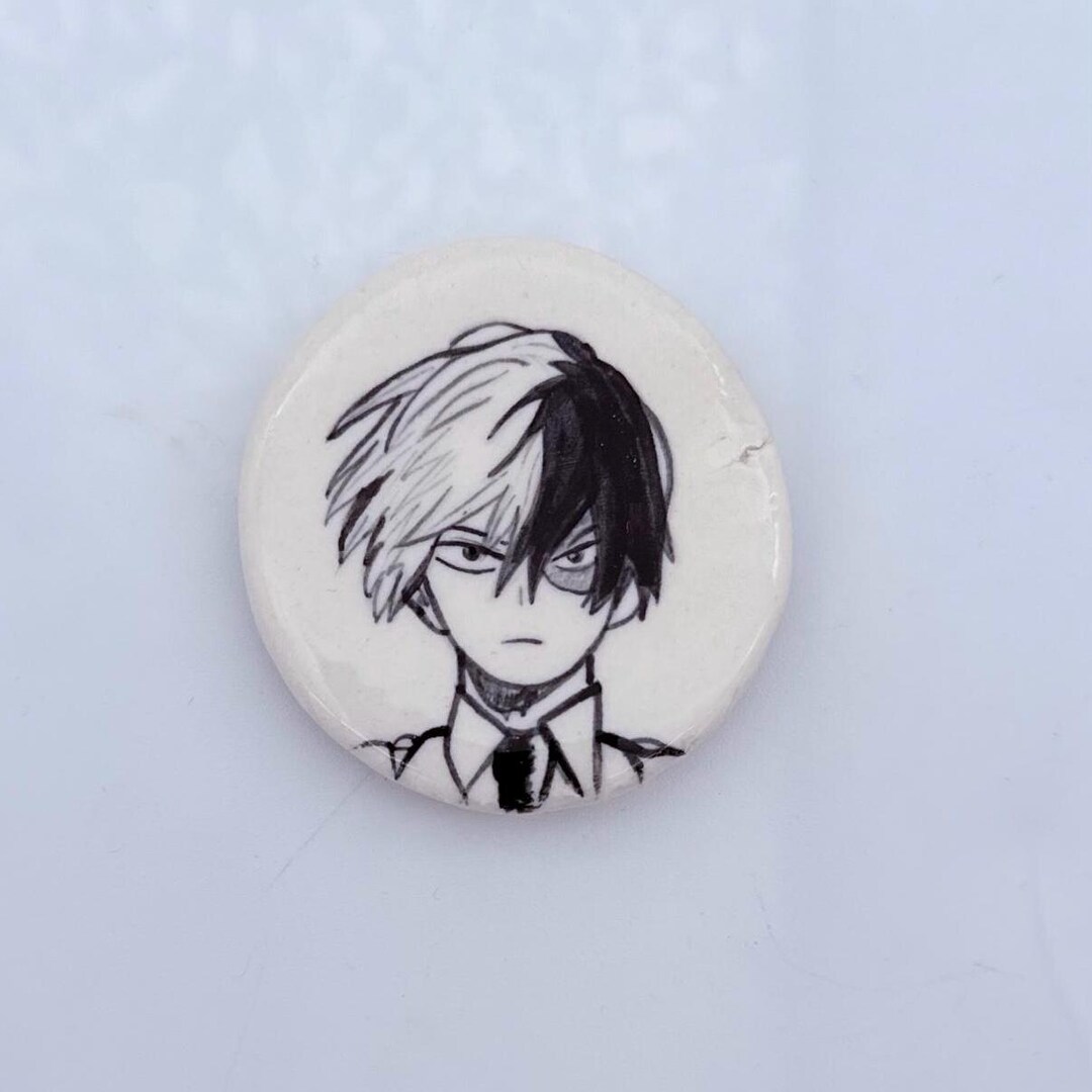 Hand Painted Shoto Todoroki My Hero Academia Magnet - Etsy
