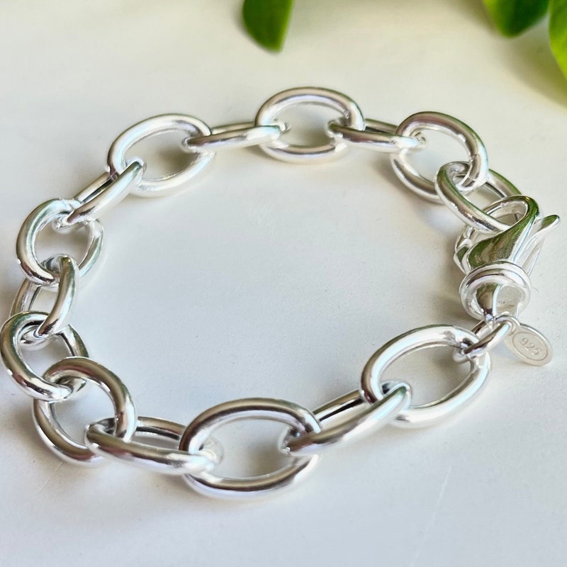 Heavy Silver Chain - Etsy