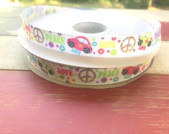Peace sign ribbon | Etsy