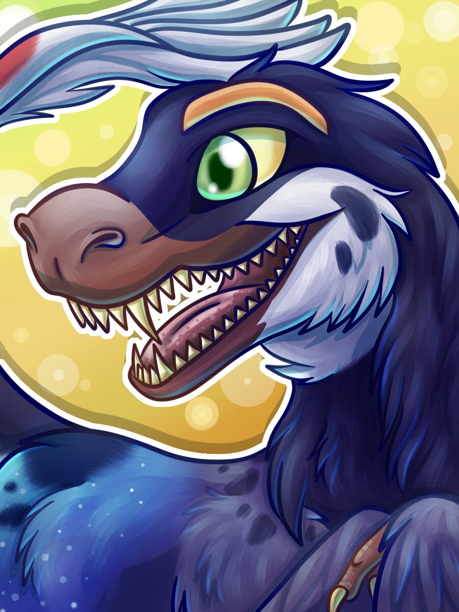Custom Full Color Furry Bust Headshot Icon Commission - Etsy