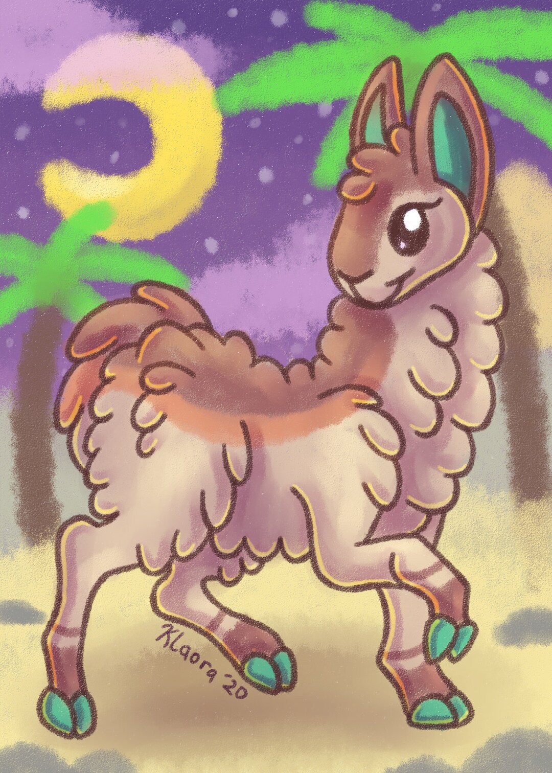 Custom Furry Dreamy Storybook Crayon Kidcore Digital Colored Shaded Art ...