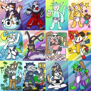 Custom Crayon Drawing Furry Art Badge Commission - Etsy